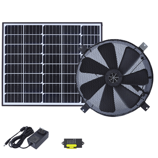 Efficient Solar Gable Attic Fan - Energy Saving Vent for Your Home ...