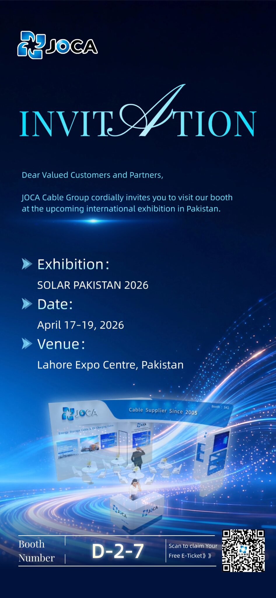Invitation: Visit JOCA Group at SOLAR PAKISTAN 2026 - JOCA